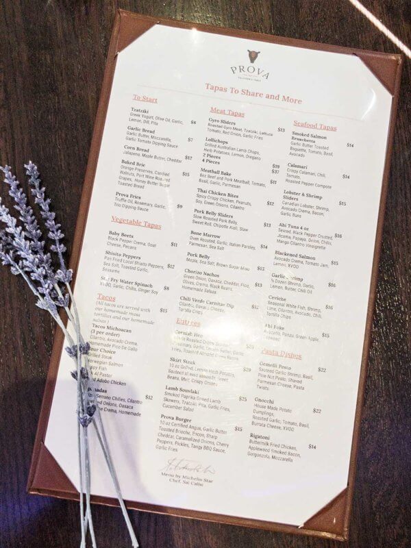 Tasty Tapas at Prova California Table | Drive Swim Fly
